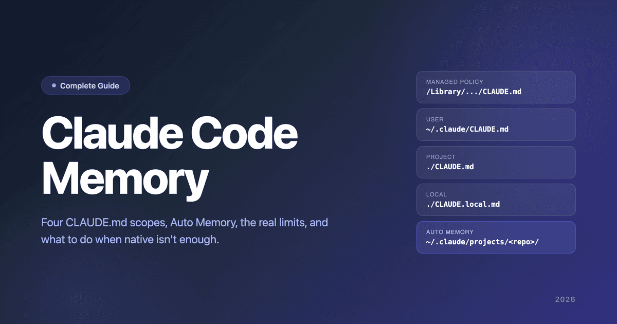 Claude Code Memory: Complete Guide to Persistence